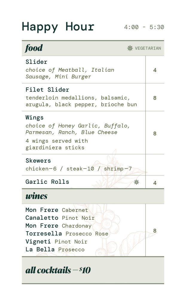 Menu • IL Mio Italian Restaurant
